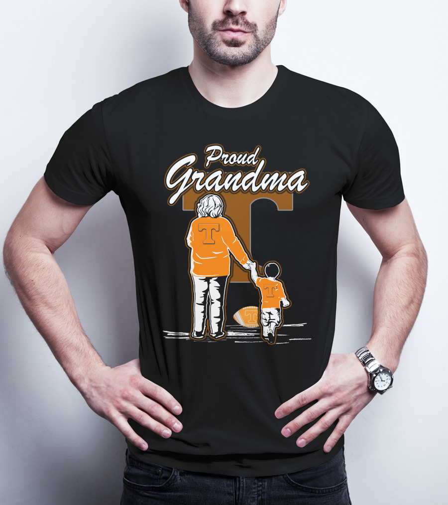 Proud Grandma Tennessee Volunteers Football T-Shirt