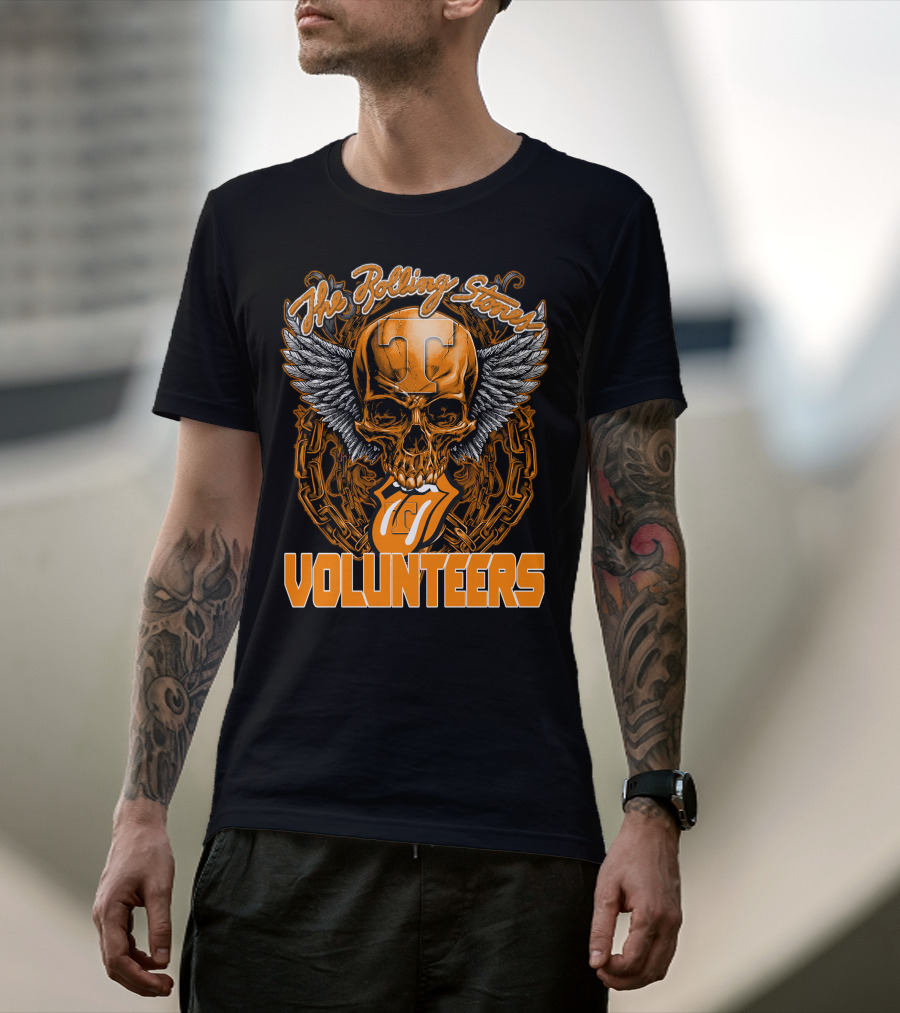 The Rolling Stones Volunteers Skull With Wings And Tennessee T-Shirt