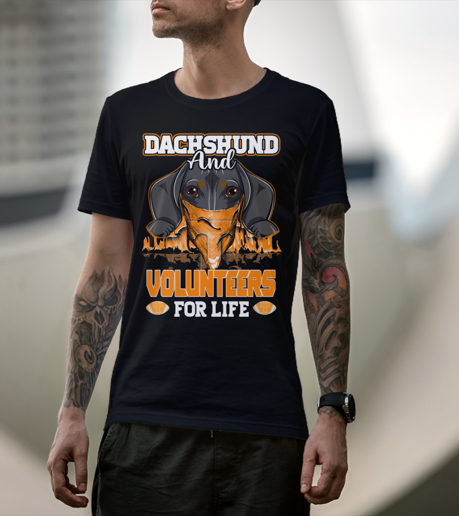 Dachshund And Volunteers For Life Tennessee T T-Shirt