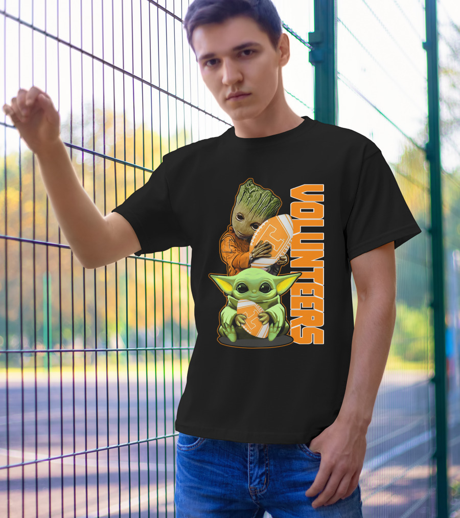 Grzd Volunteers Football Baby Alien Tree Character T-Shirt