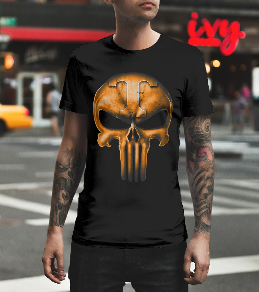 Skull T Logo Tennessee Volunteers T-Shirt