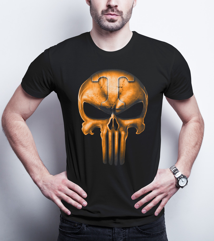 Skull T Logo Tennessee Volunteers T-Shirt