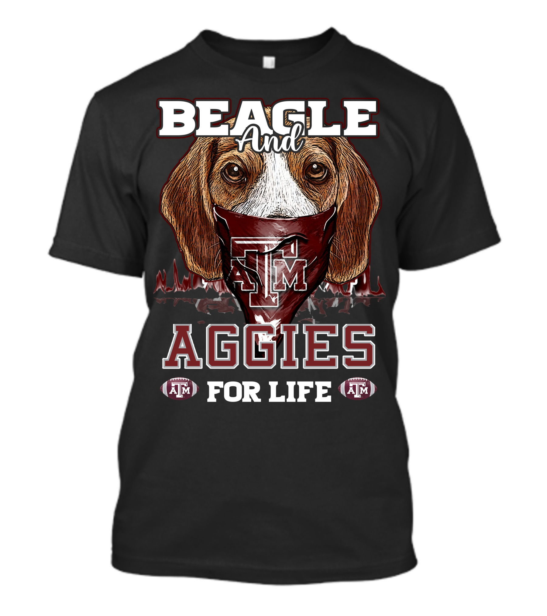 Beagle And Aggies Texas A&M For Life T-Shirt