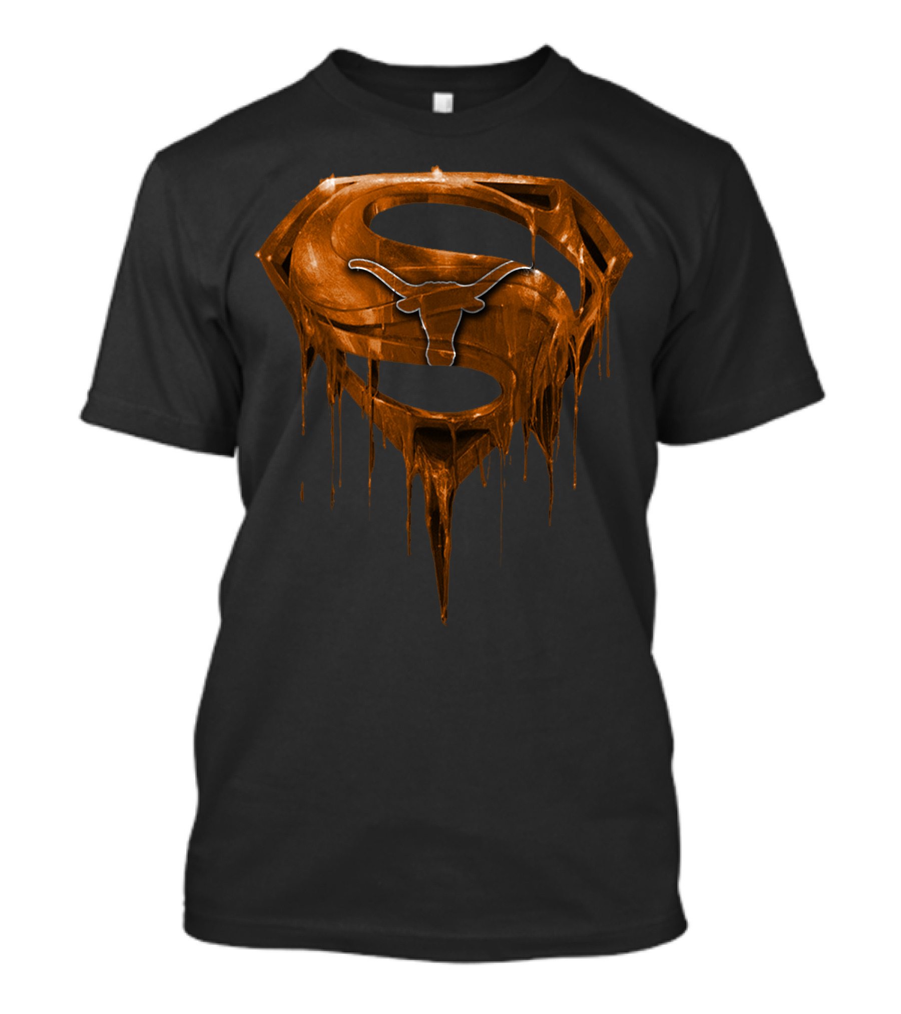 Texas Longhorns Dripping Superman T-Shirt
