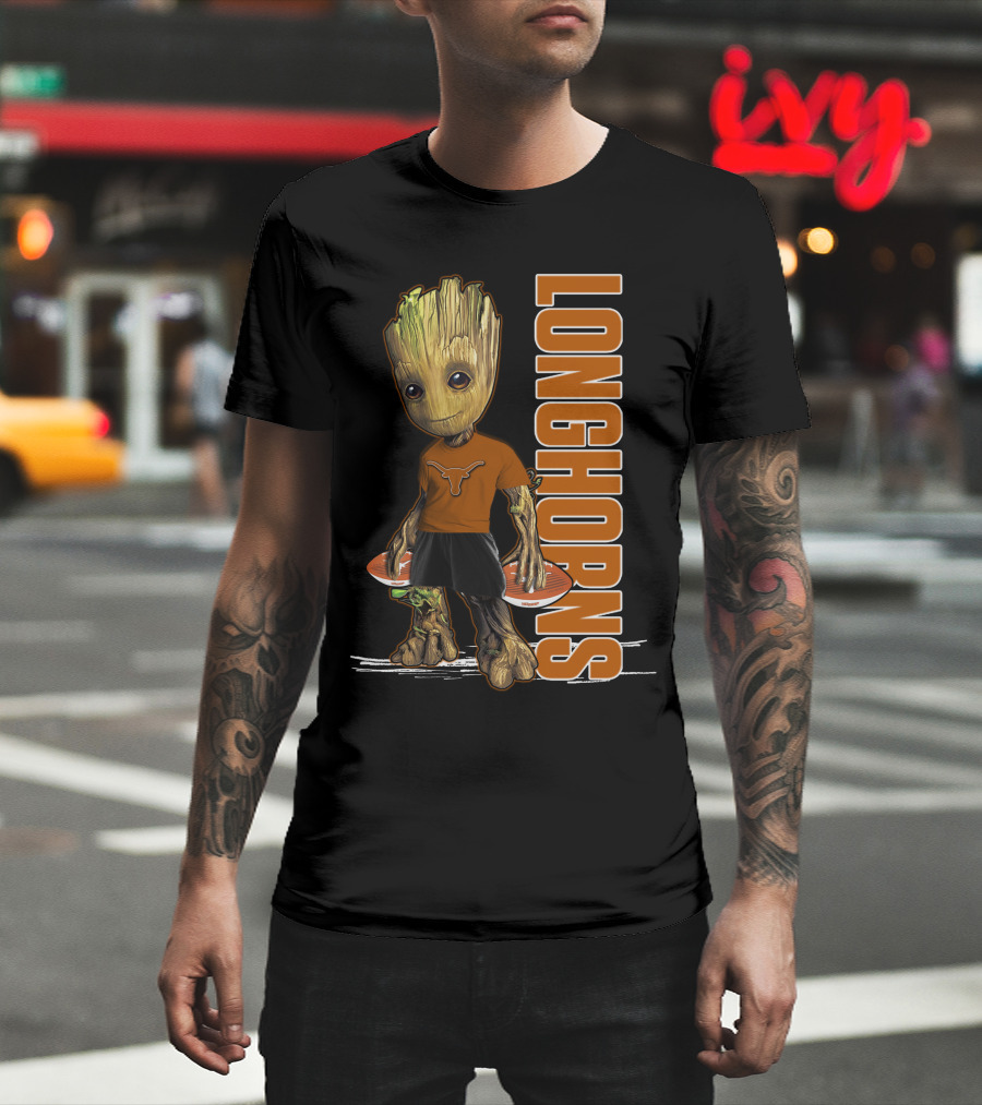 Groot Longhorns Texas Fan Mashup T-Shirt