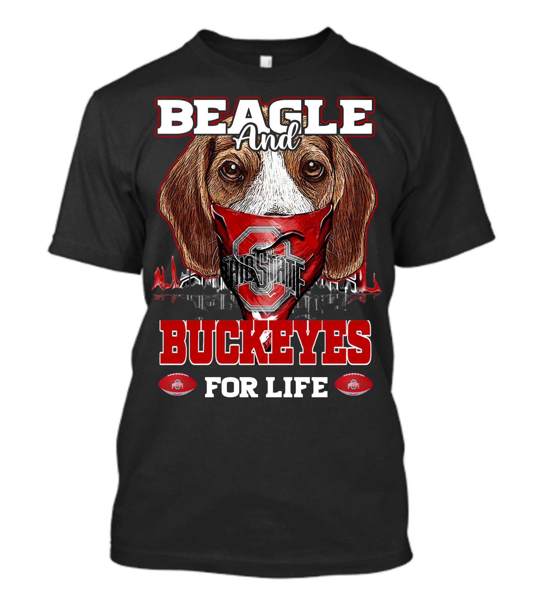Beagle And Buckeyes For Life Ohio State T-Shirt
