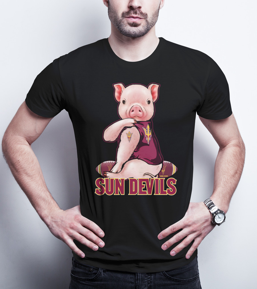 Pig Sun Devils Arizona State Football T-Shirt