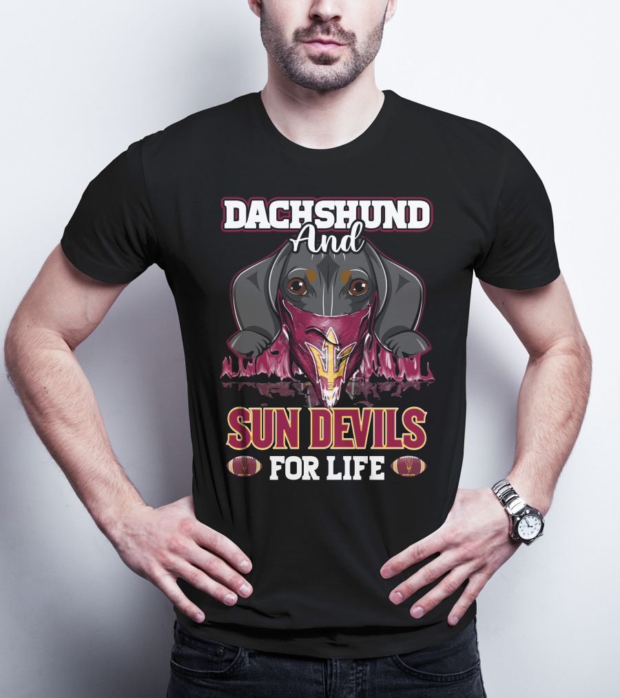 Dachshund And Sun Devils For Life T-Shirt