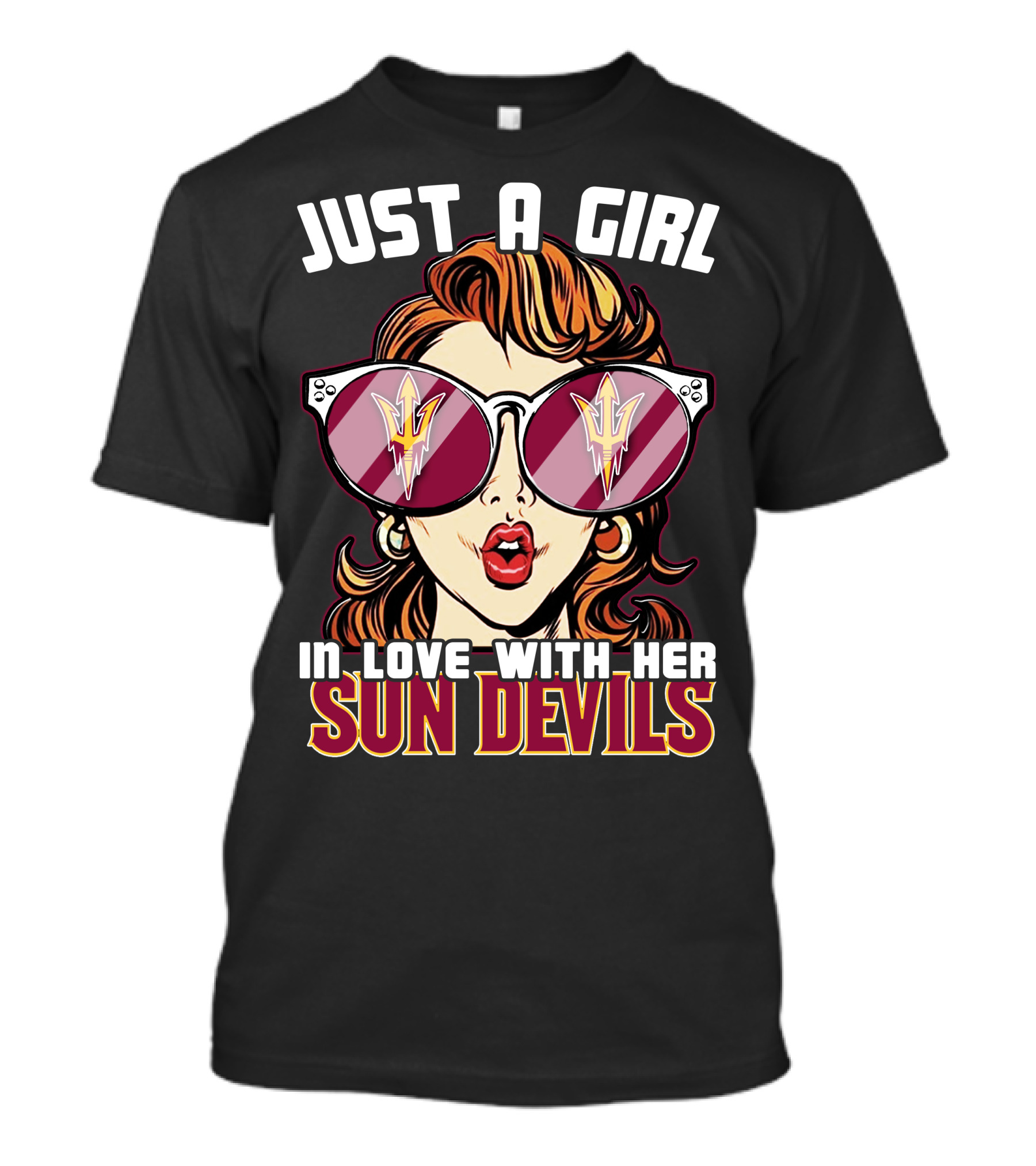 Just A Girl In Love With Her Sun Devils T-Shirt
