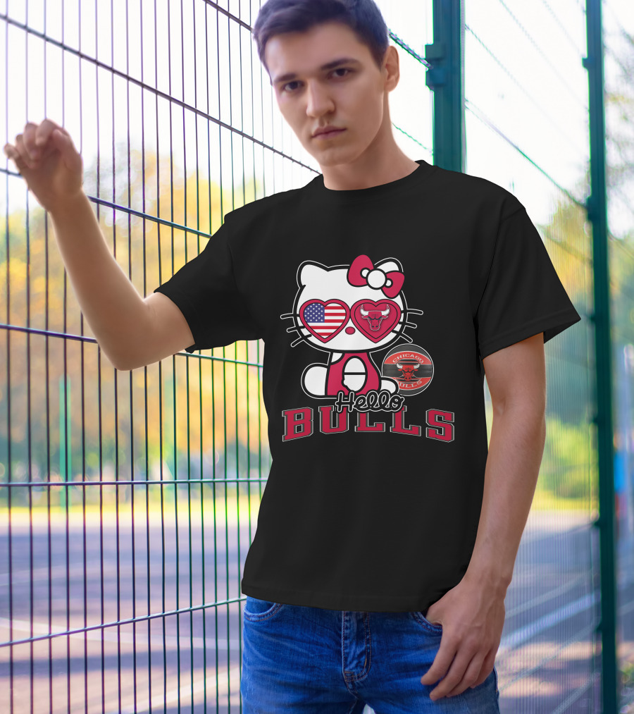 Hello Kitty Chicago Bulls USA Fan T-Shirt