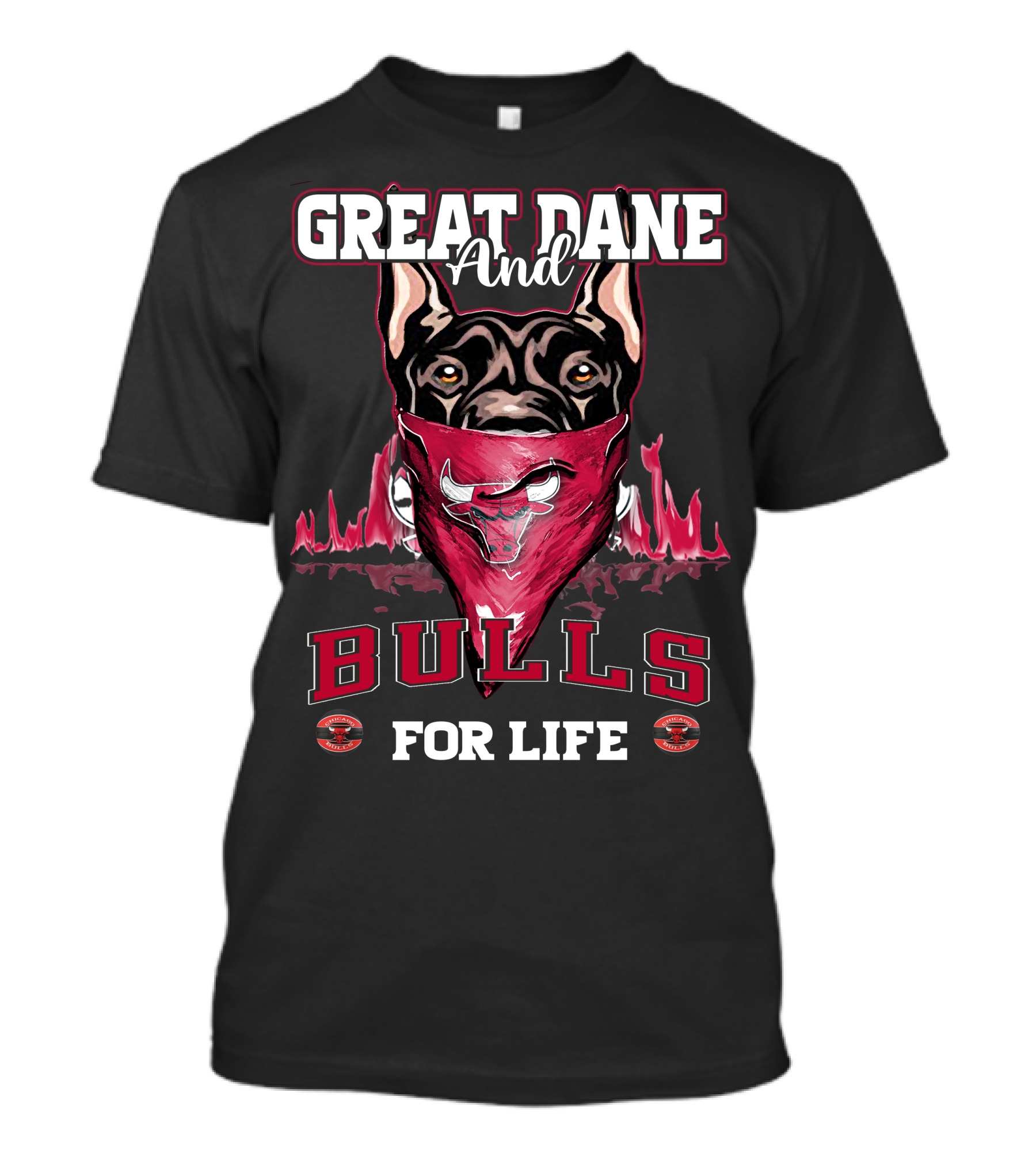 Great Dane And Bulls For Life T-Shirt