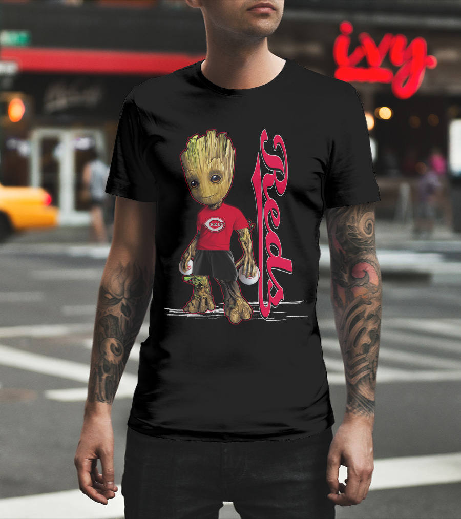Groot Reds Cincinnati Baseball Fans T-Shirt