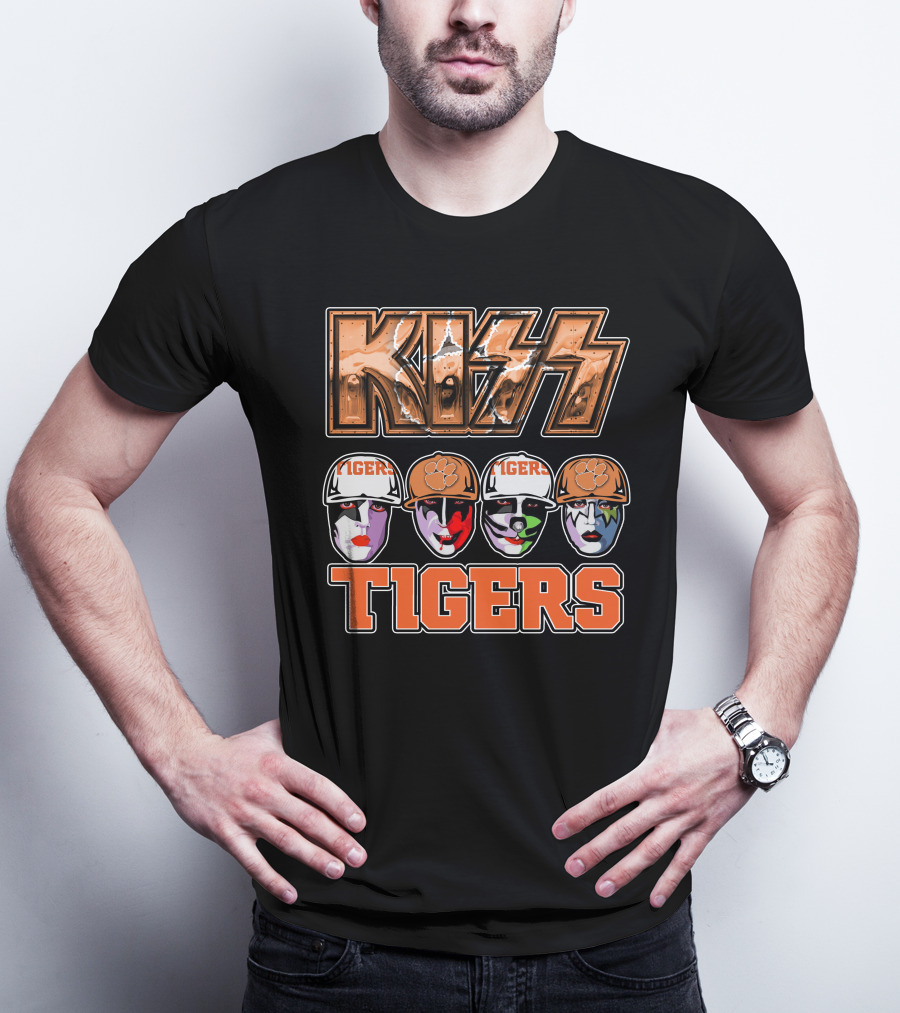 KISS Clemson Tigers Face Paint Iconic T-Shirt