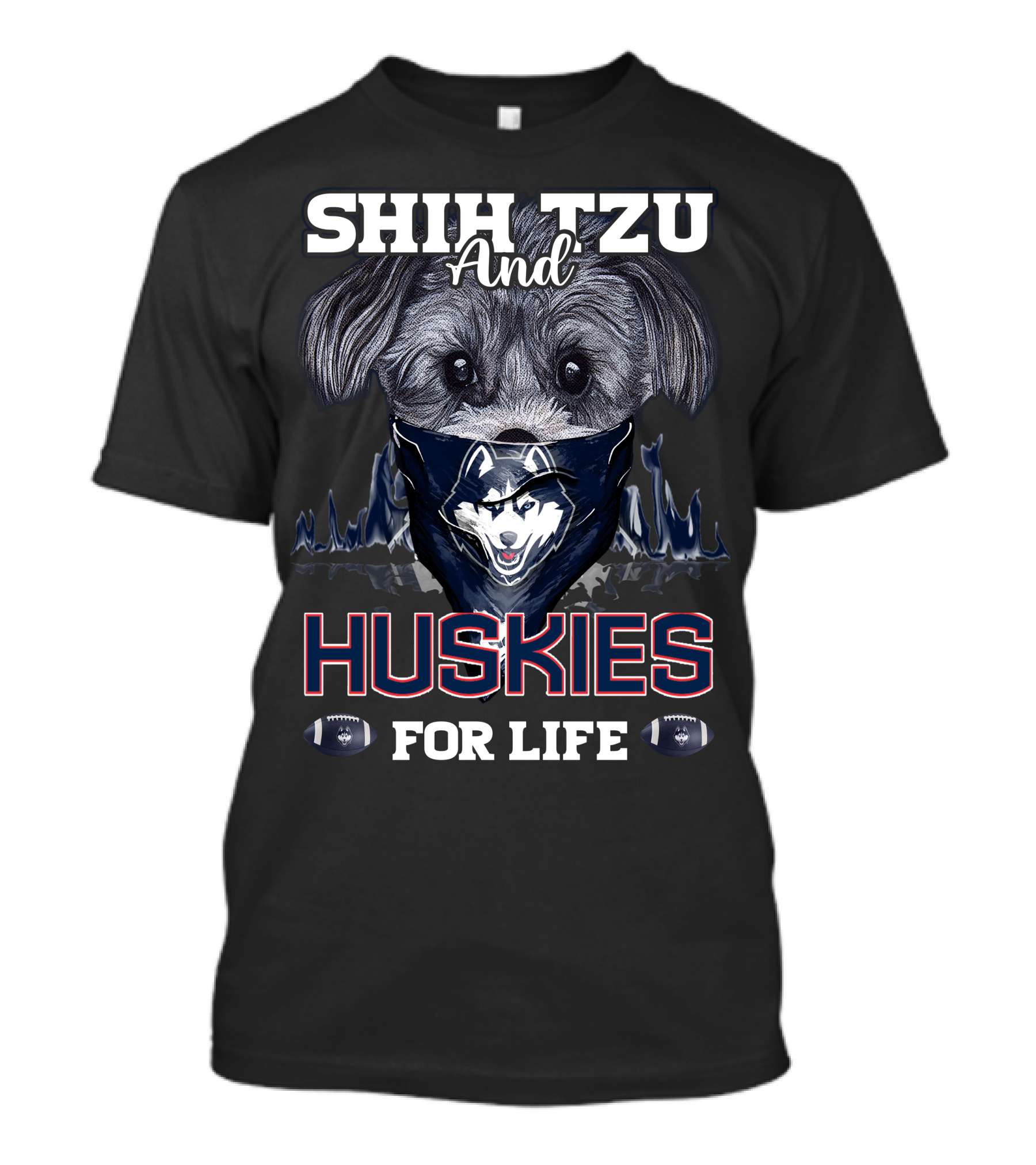 Shih Tzu And Huskies For Life T-Shirt