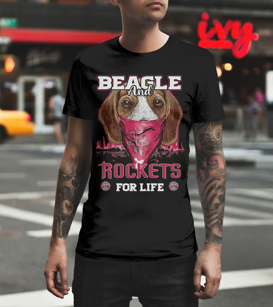 Beagle And Rockets For Life Houston Rockets T-Shirt