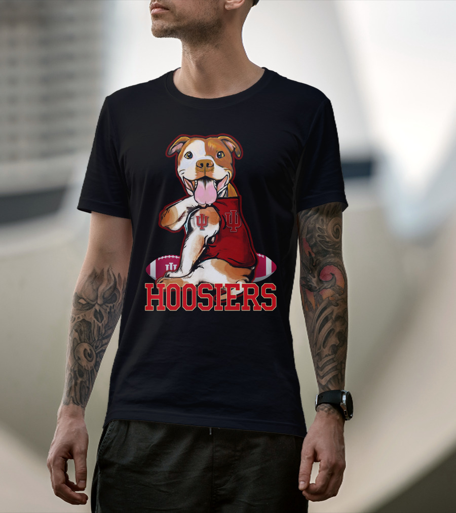 Indiana Hoosiers Pittbull IU Football T-Shirt