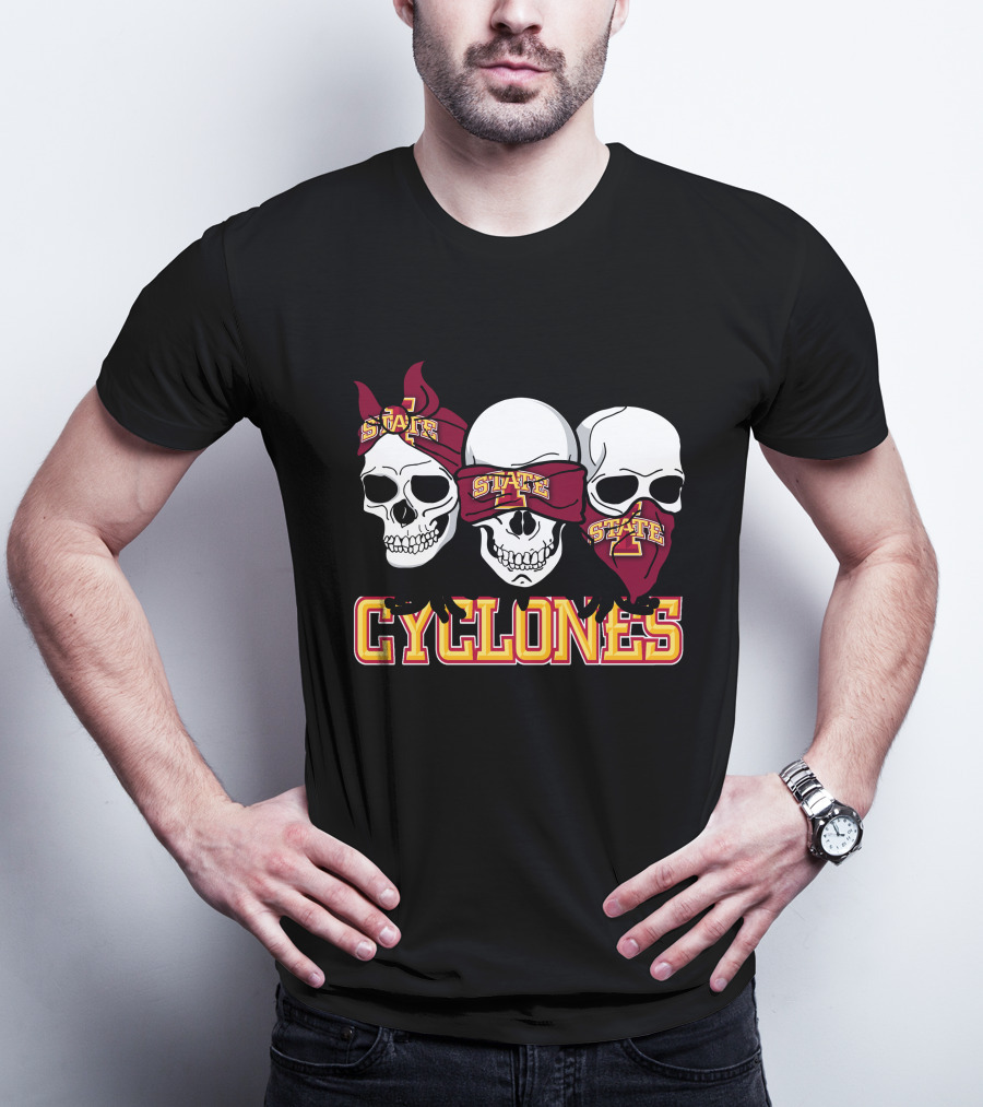 3 Skull State Cyclones T-Shirt