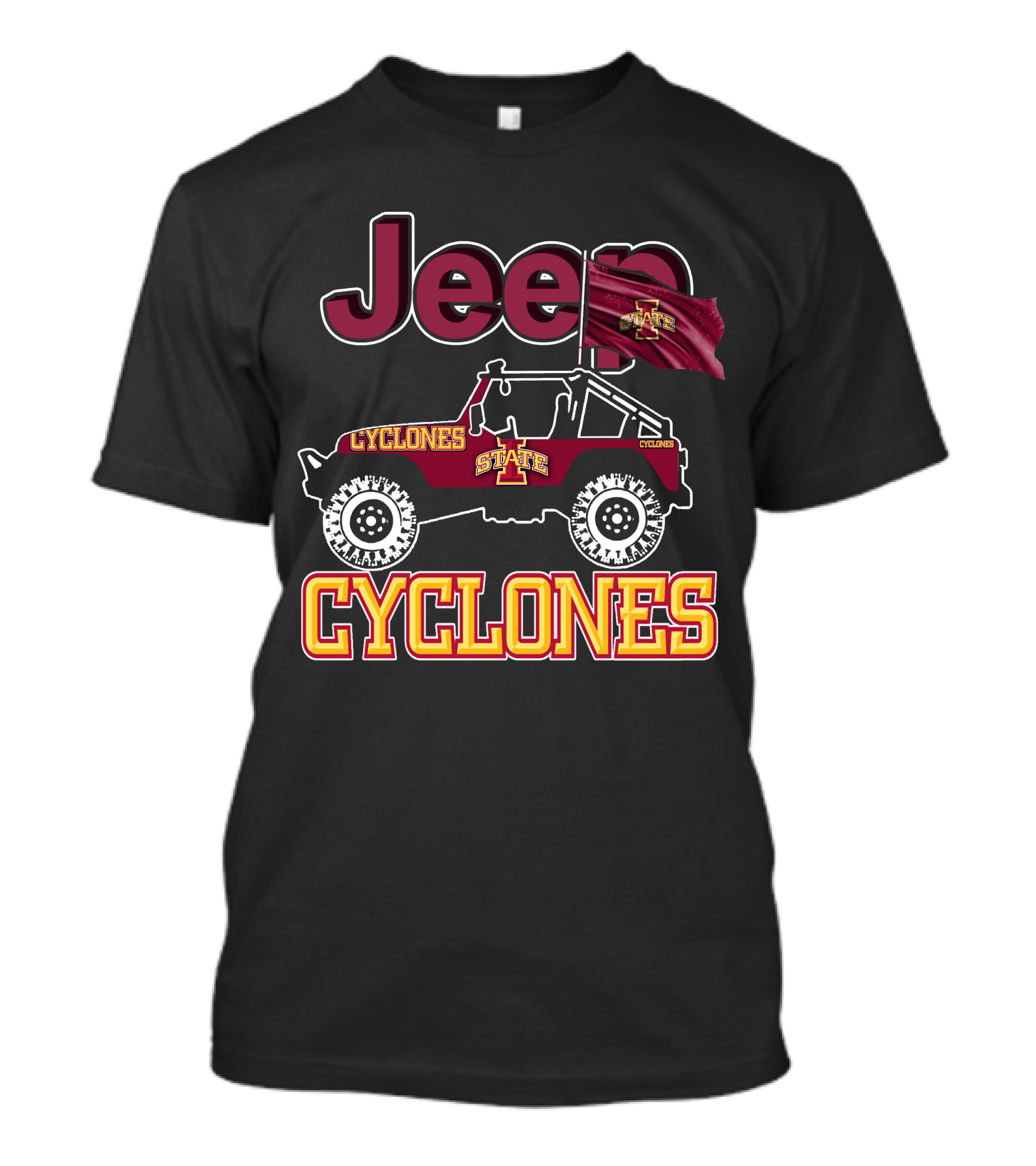 Jeep Iowa State Cyclones State Cyclones Jeep Cyclones T-Shirt