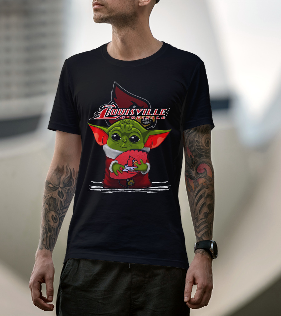 Louisville Cardinals Yoda Football Fan T-Shirt