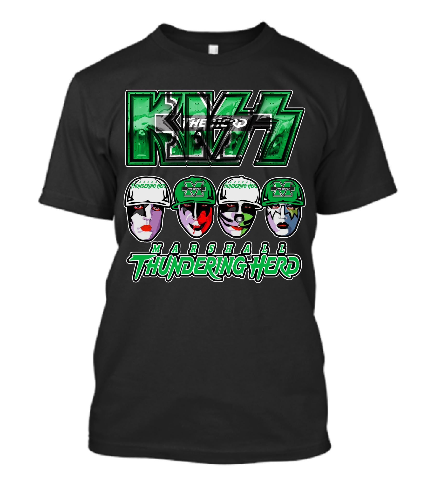 Kiss Marshall Thundering Herd The Herd Marshall Thundering Herd T-Shirt