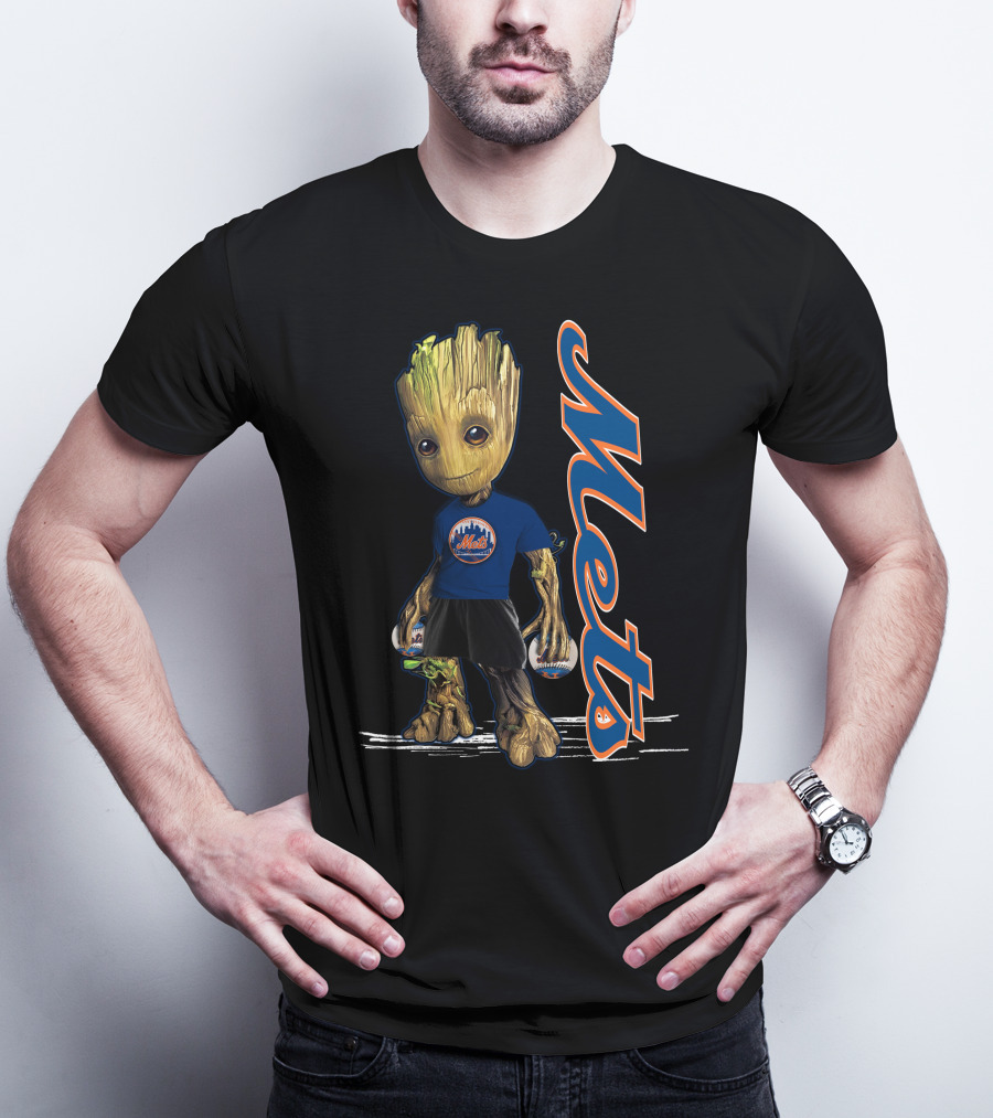 Groot Mets Baseball Fan New York Mets T-Shirt