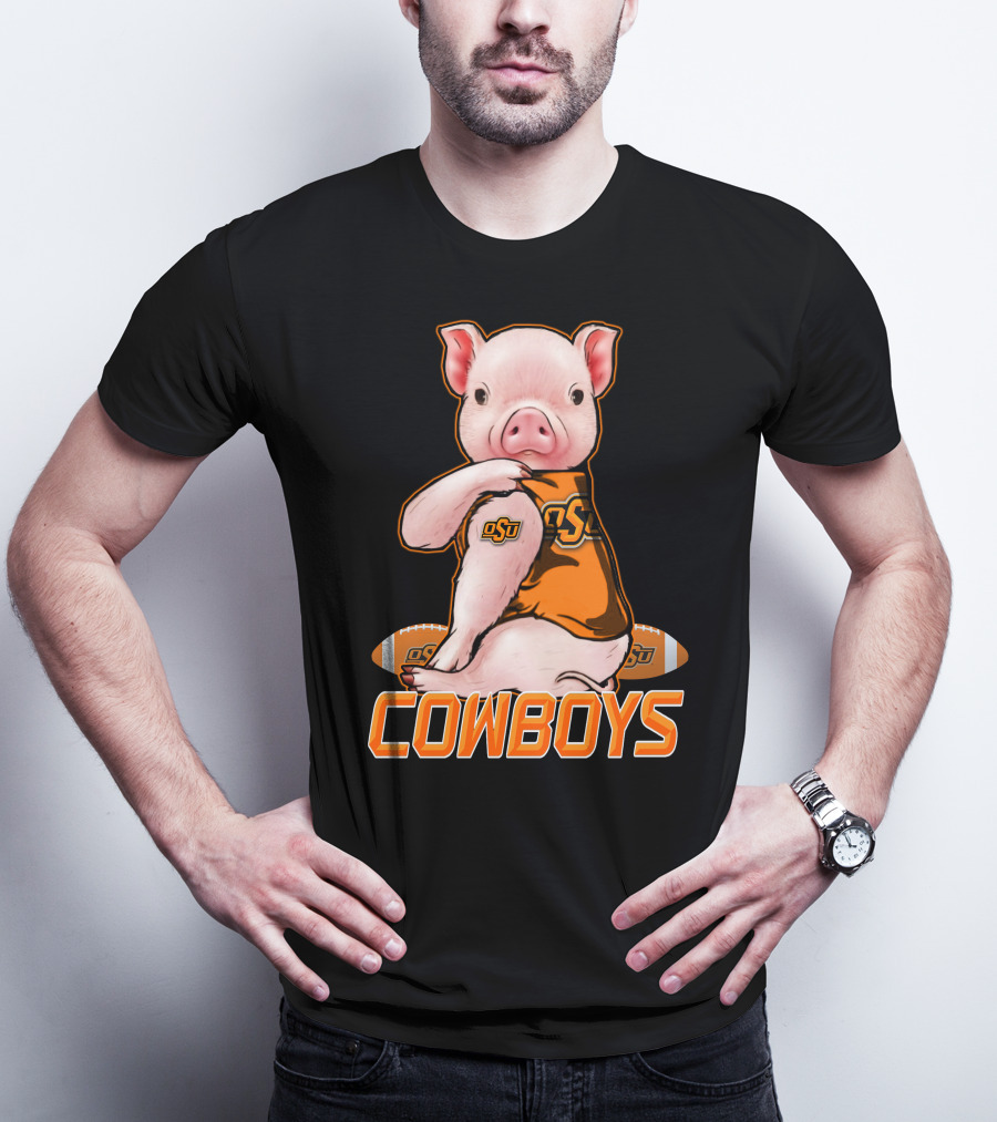 OSU Pig Cowboys Football Oklahoma State T-Shirt