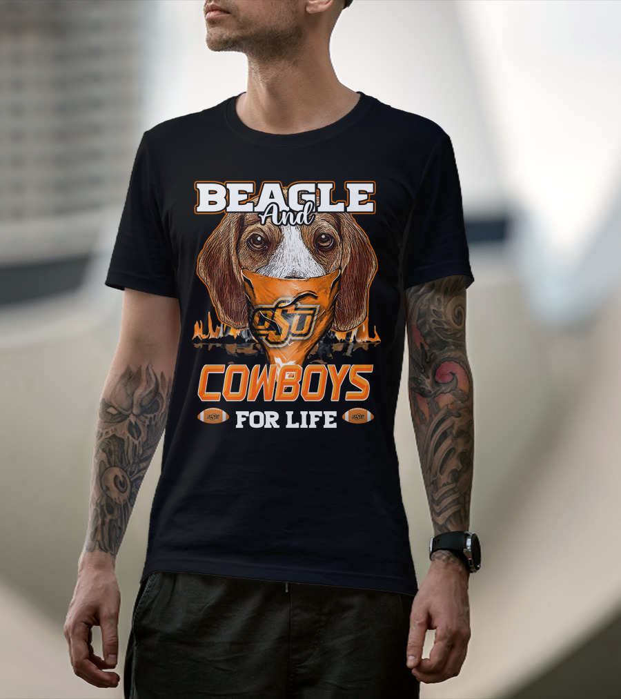 Beagle And Cowboys OSU For Life T-Shirt
