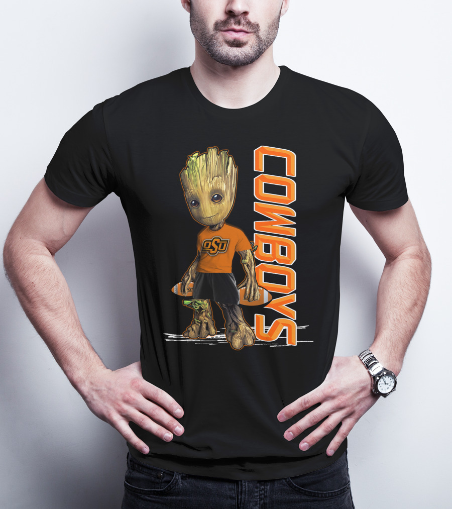 Groot OSU Cowboys Football Fan T-Shirt