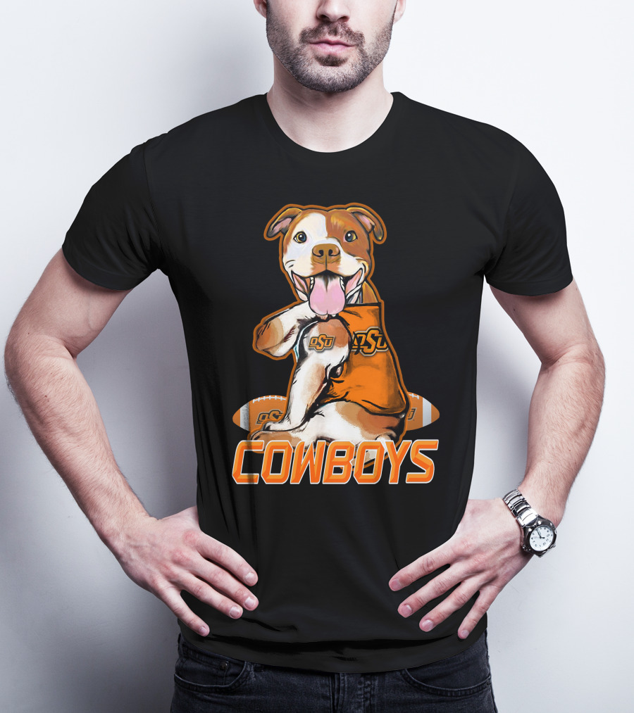 Pittbull OSU Cowboys Football Team Spirit T-Shirt