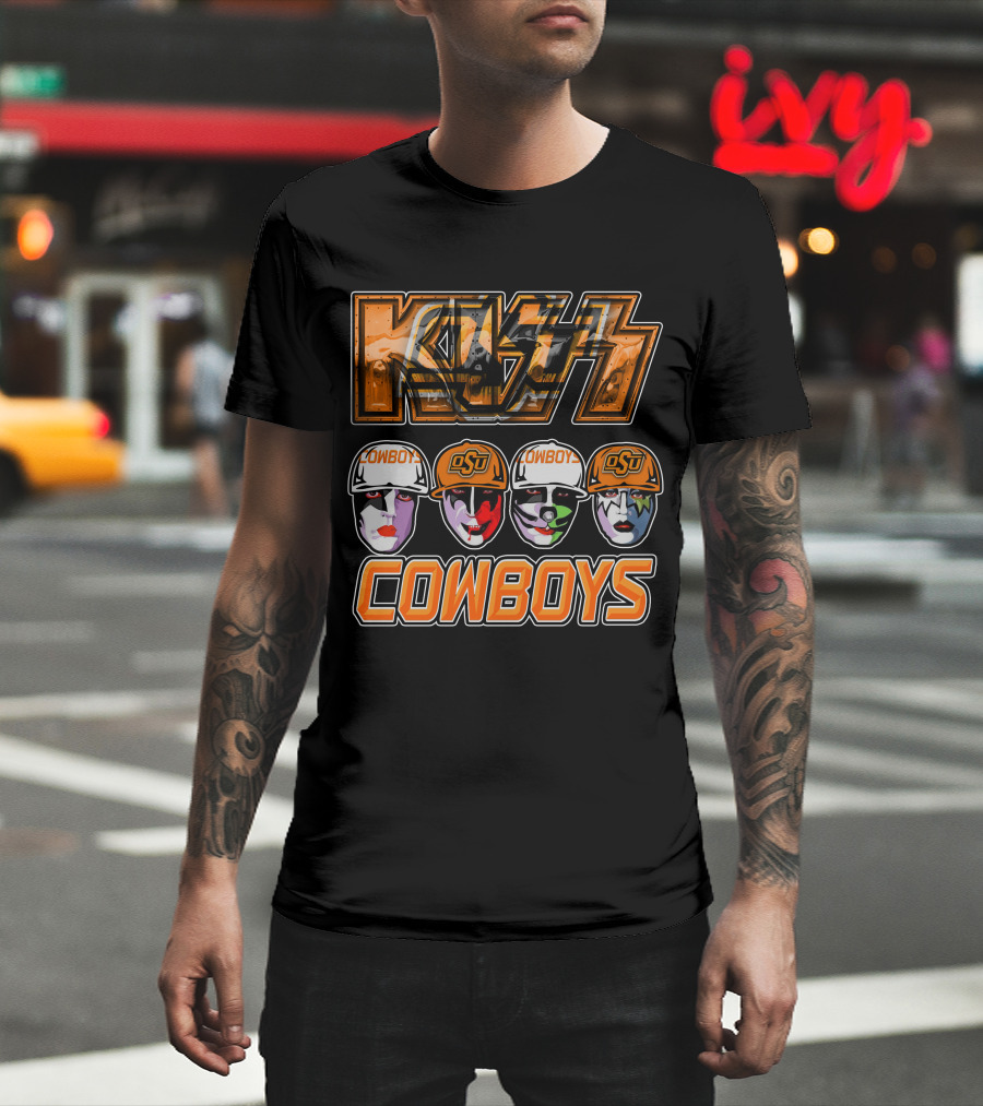 KISS Oklahoma State Cowboys OSU Fan T-Shirt