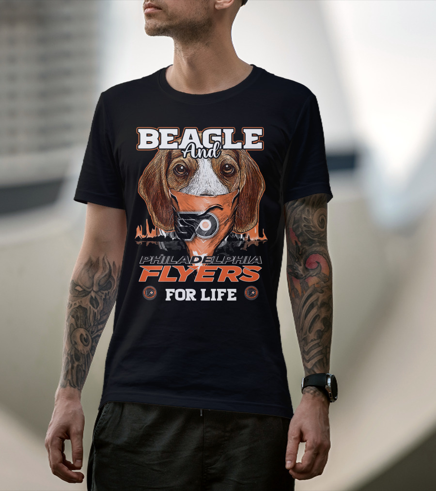 BEAGLE And PHILADELPHIA FLYERS FOR LIFE T-Shirt
