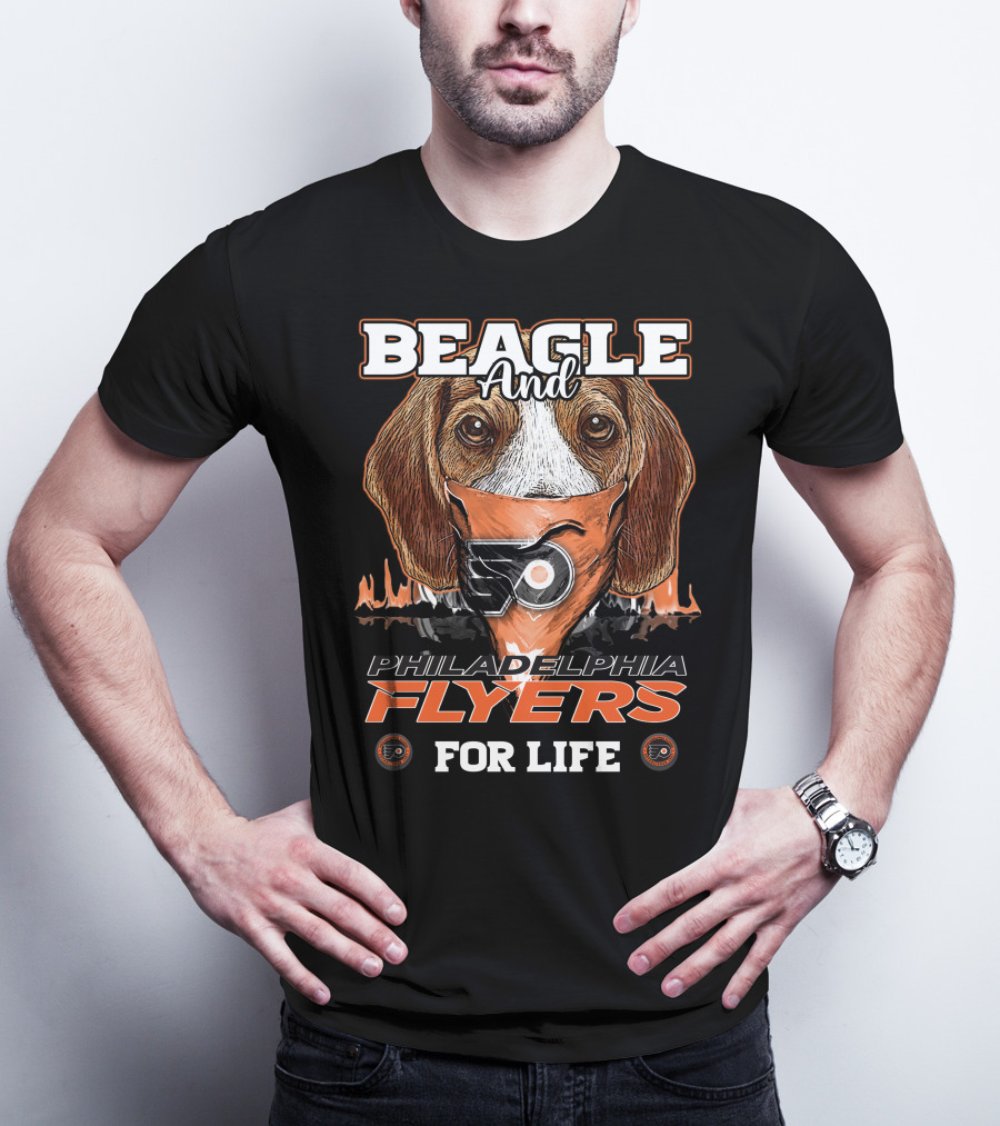 BEAGLE And PHILADELPHIA FLYERS FOR LIFE T-Shirt