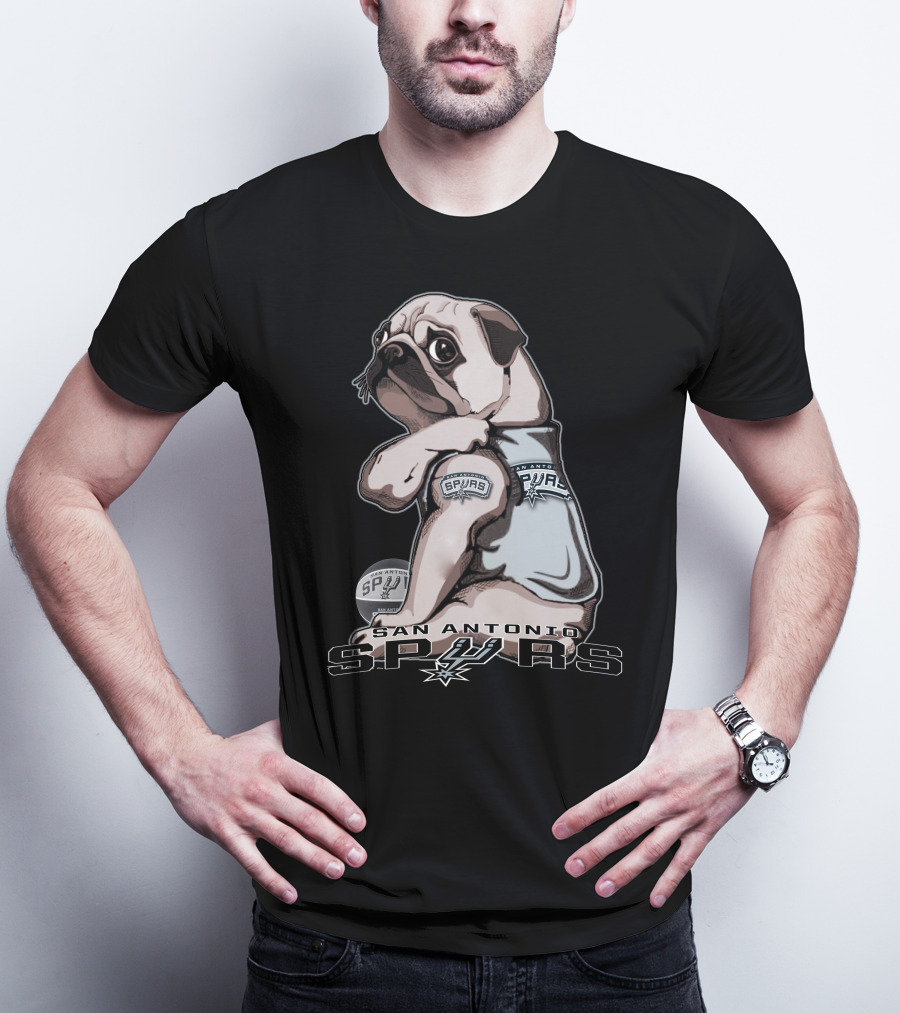 San Antonio Spurs Pug T-Shirt