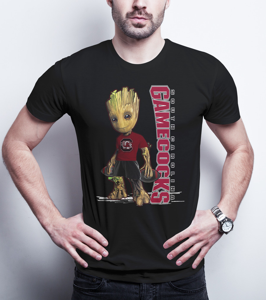 Groot South Carolina Gamecocks Fan With University T-Shirt