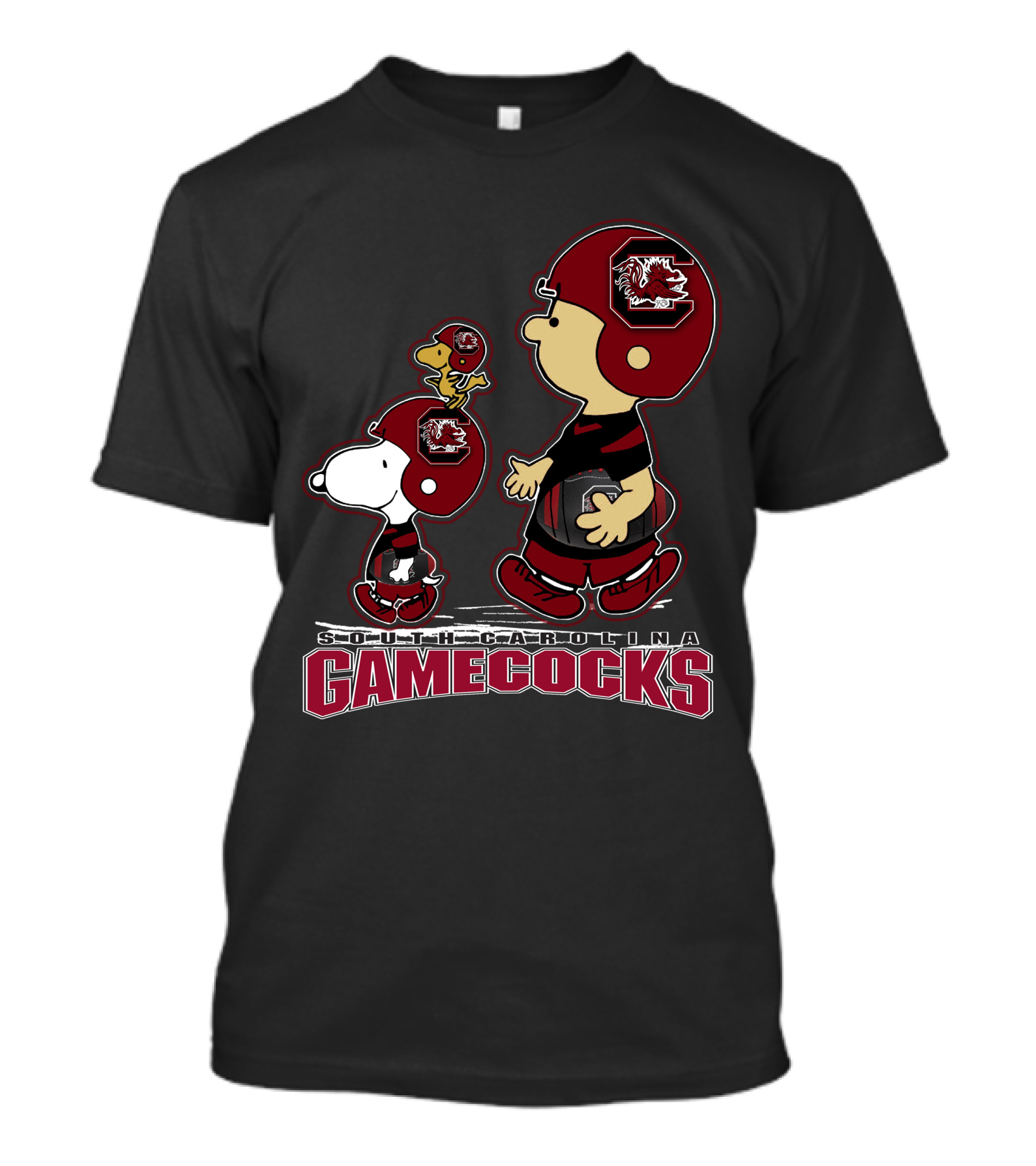 Snoopy Woodstock South Carolina Gamecocks Football Team T-Shirt
