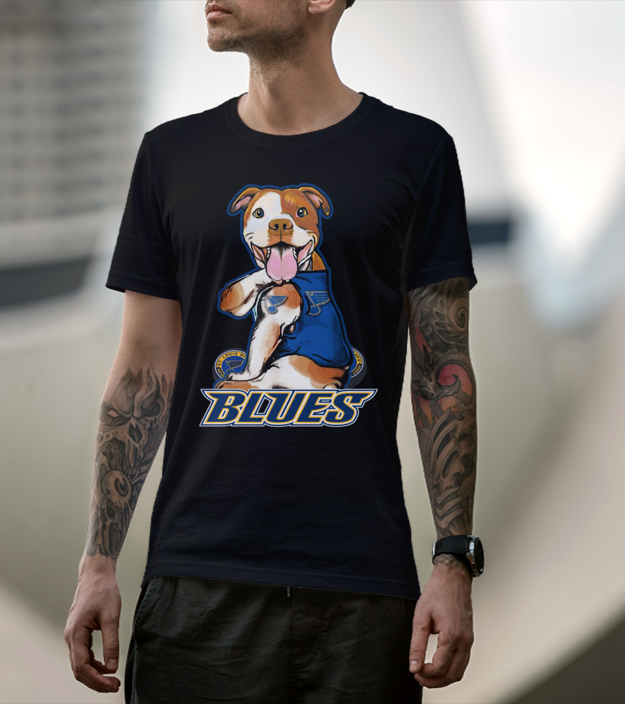 St. Louis Blues Pitbull Hockey Team T-Shirt