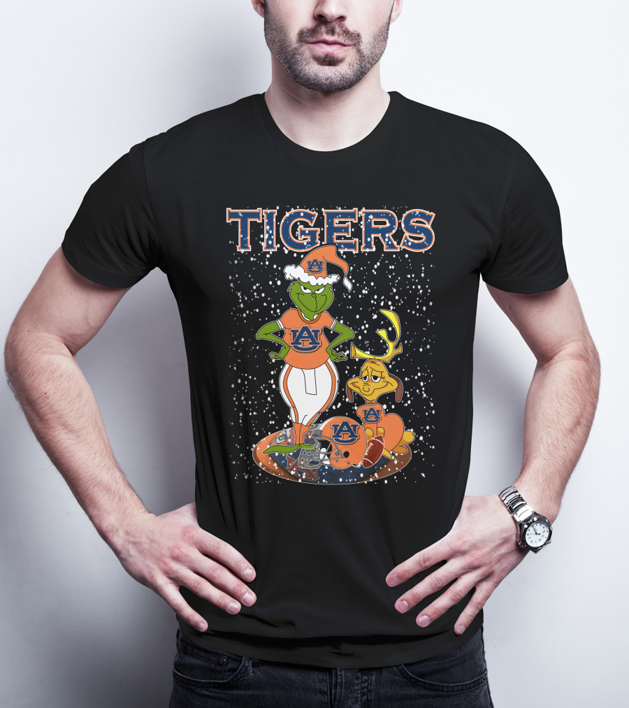 Grinch Auburn Tigers Christmas T-Shirt