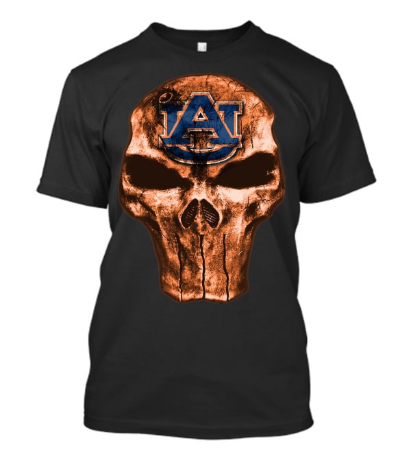 Auburn Tigers Skull T-Shirt