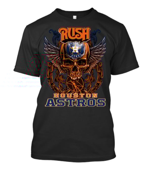 Rush Houston Astros Skull Wings T-Shirt