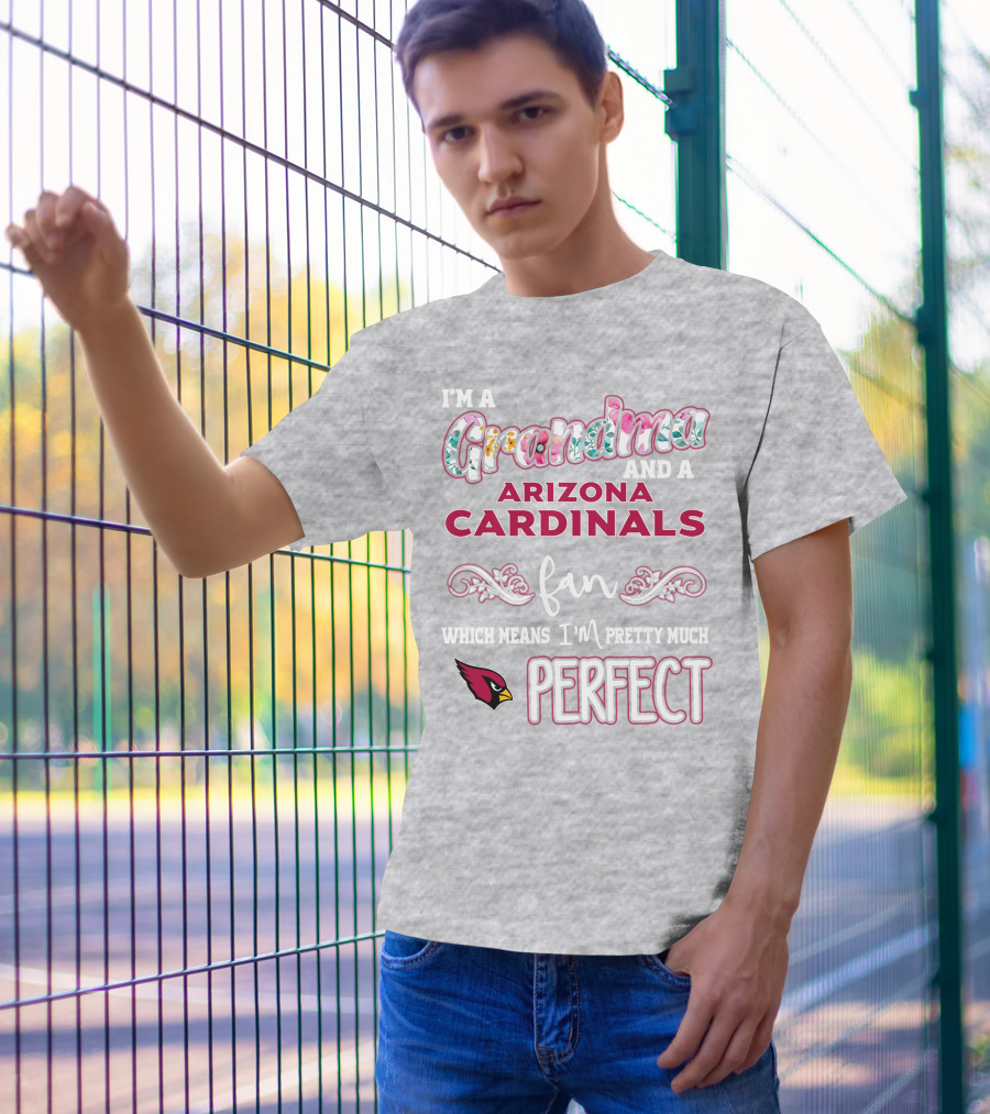 I'm A Grandma And A Arizona Cardinals Fan Which Means I'm Pretty Much Perfect T-Shirt