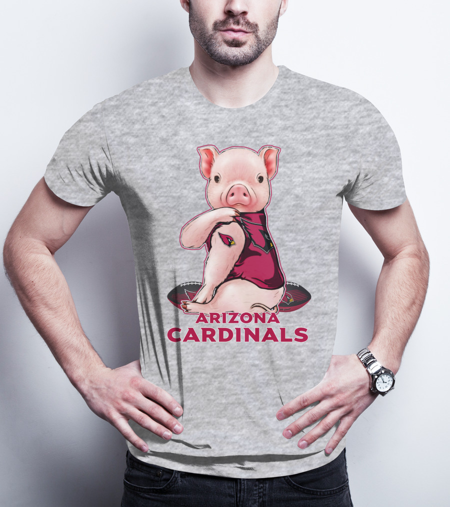 Arizona Cardinals Pig With Football T-Shirt