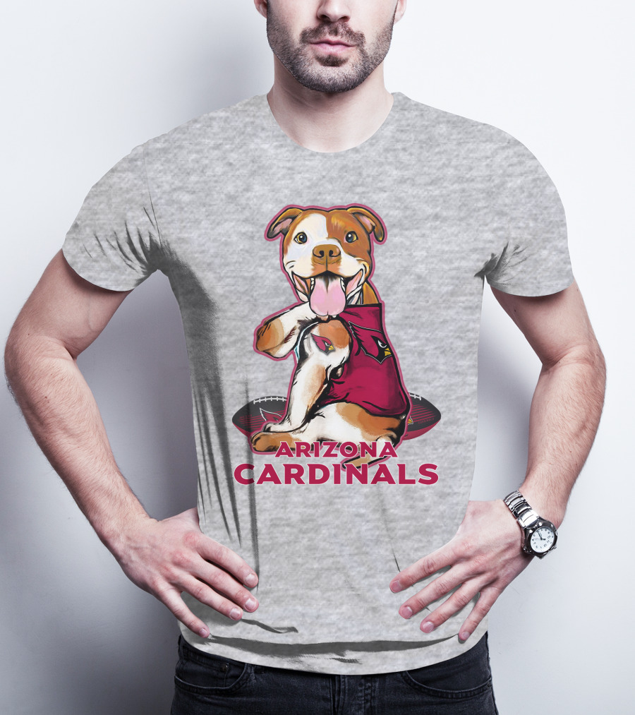 Arizona Cardinals Pitbull Football Fan T-Shirt
