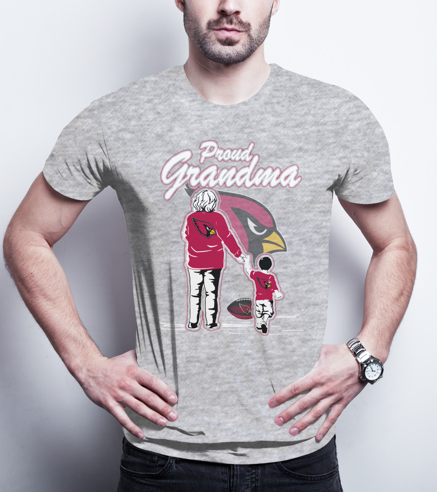 Proud Grandma Arizona Cardinals Family Loyalty Connection T-Shirt