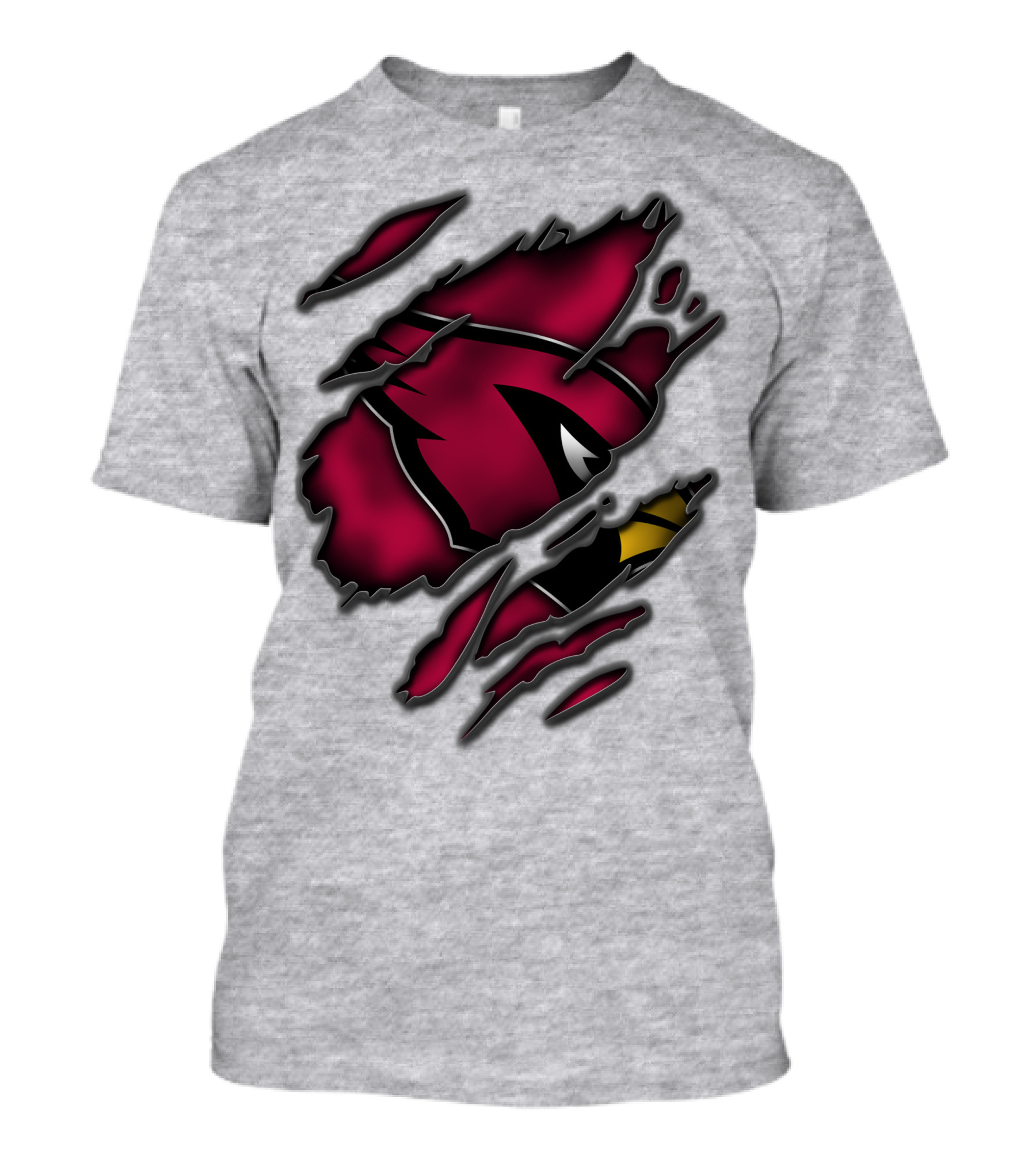 Torn Arizona Cardinals Logo Ripped T-Shirt