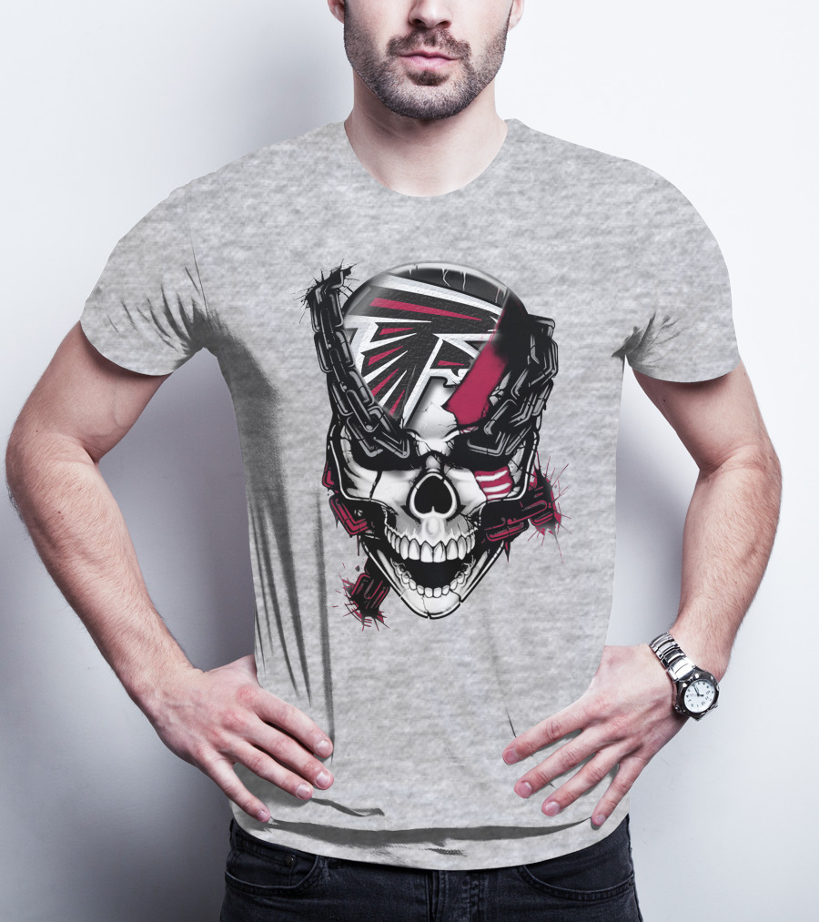 Atlanta Falcons Skull Chain T-Shirt
