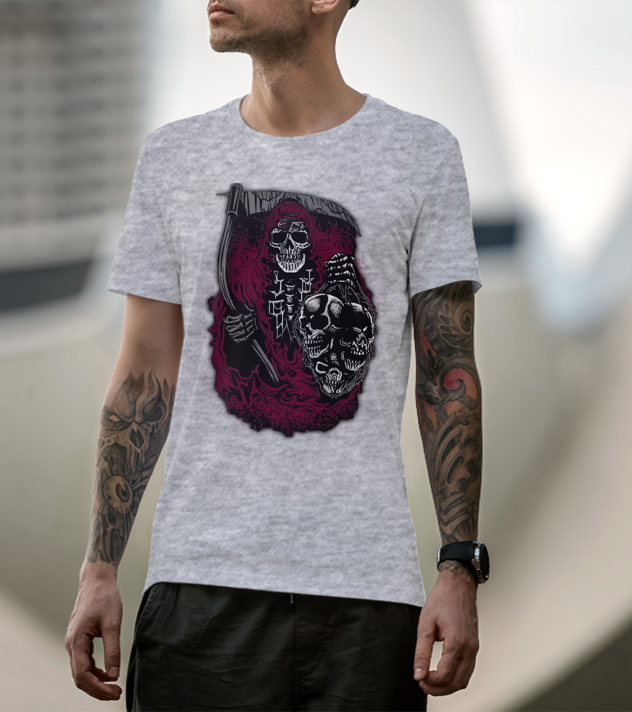 Atlanta Falcons 03 Grim Reaper Skull T-Shirt