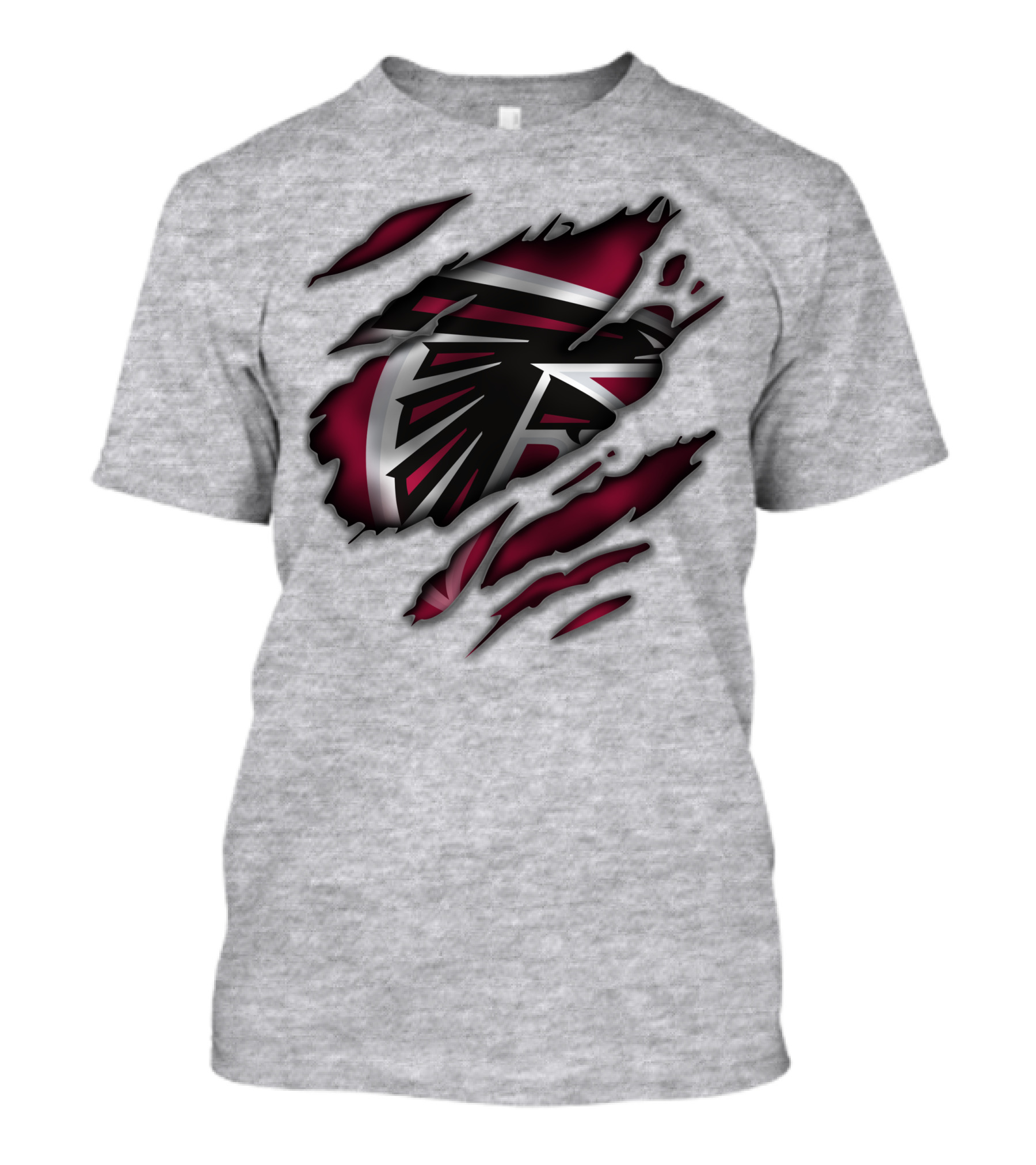 Atlanta Falcons Logo Claw Marks T-Shirt