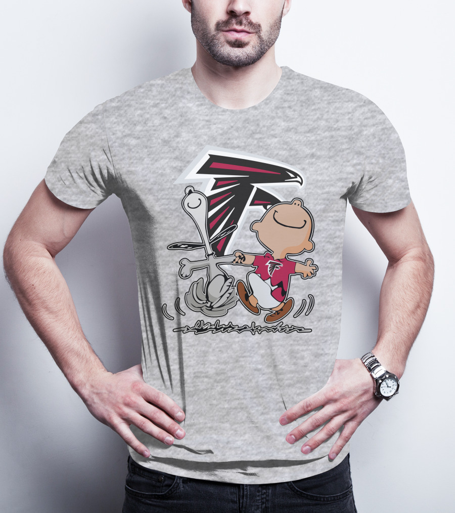 Atlanta Falcons Snoopy Dance Nfl Fan Artwork T-Shirt