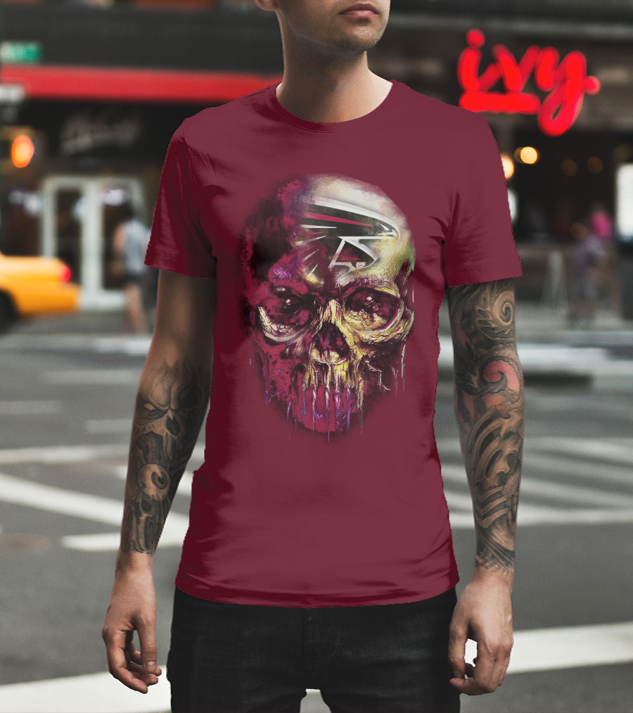 Atlanta Falcons Skull Art T-Shirt