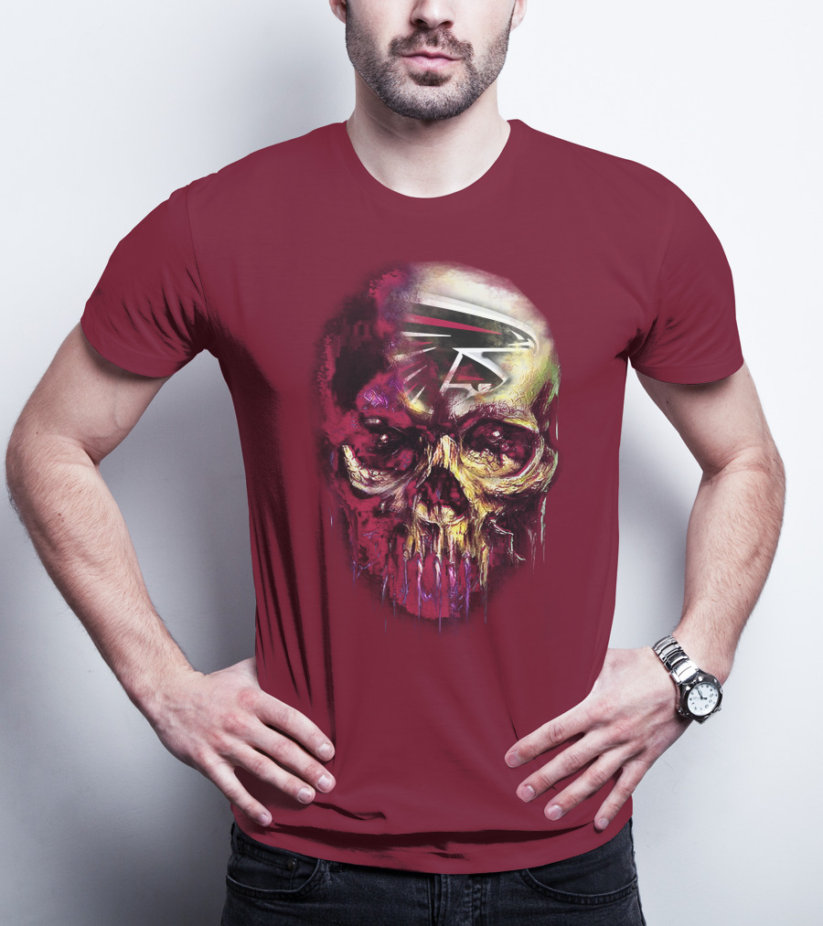 Atlanta Falcons Skull Art T-Shirt